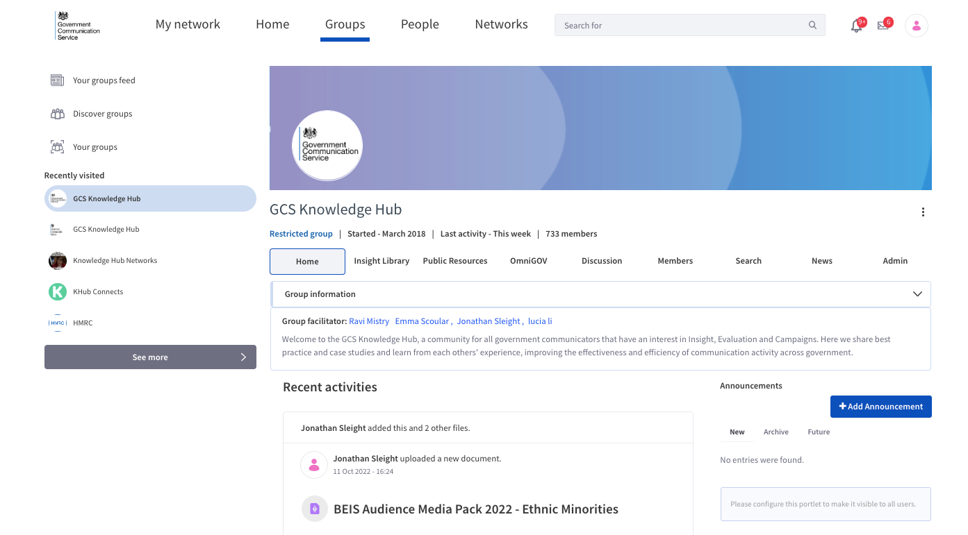 GCS Knowledge Hub - GCS
